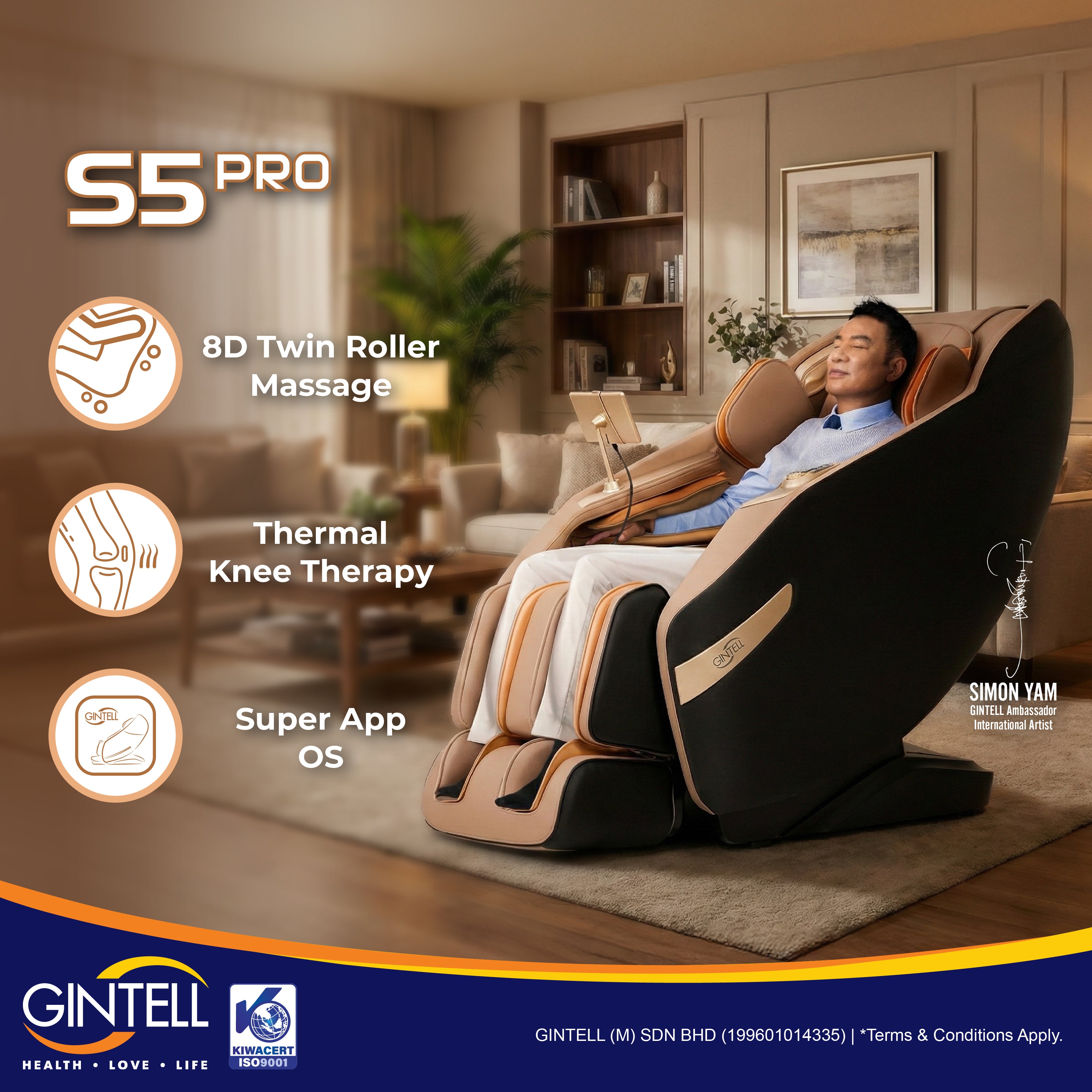 Gintell S5 Pro Massage Chair – AliX365.asia